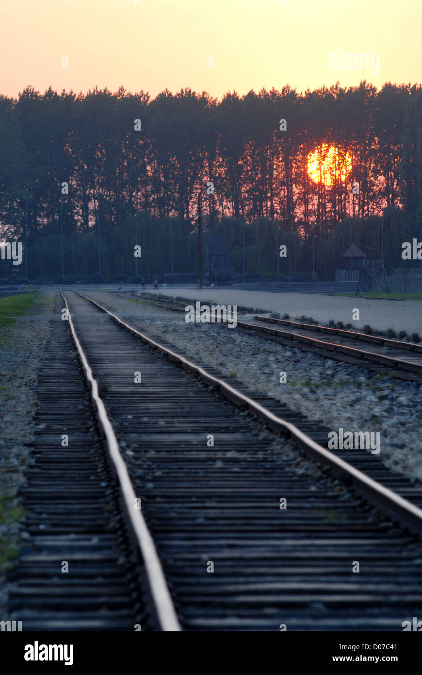 Auschwitz train tracks hi-res stock photography and images - Alamy