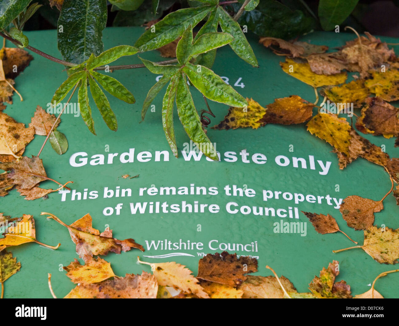 garden waste bin Stock Photo - Alamy