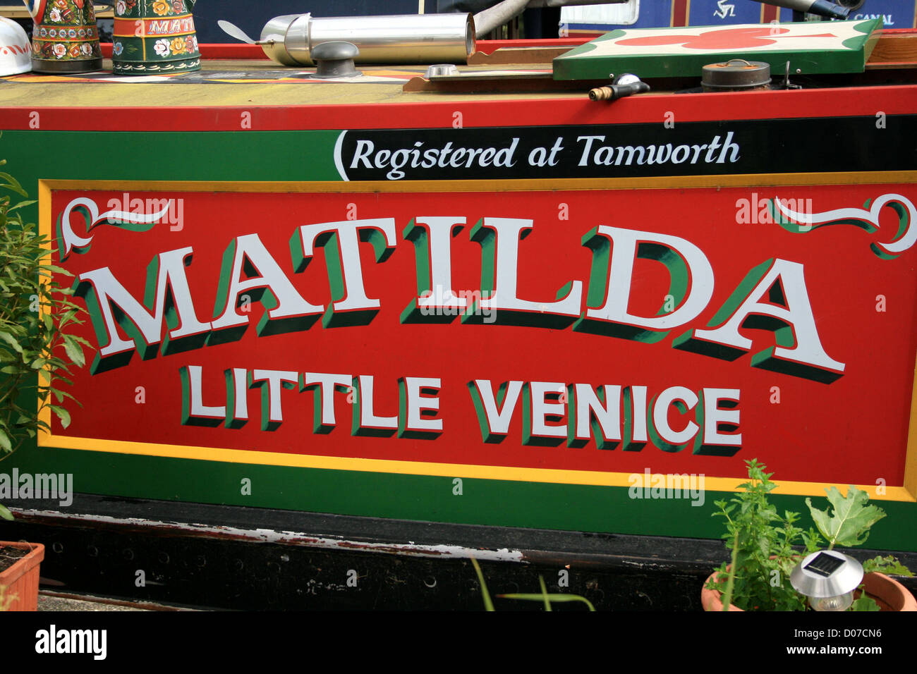 Sign of the barge Stock Photo - Alamy