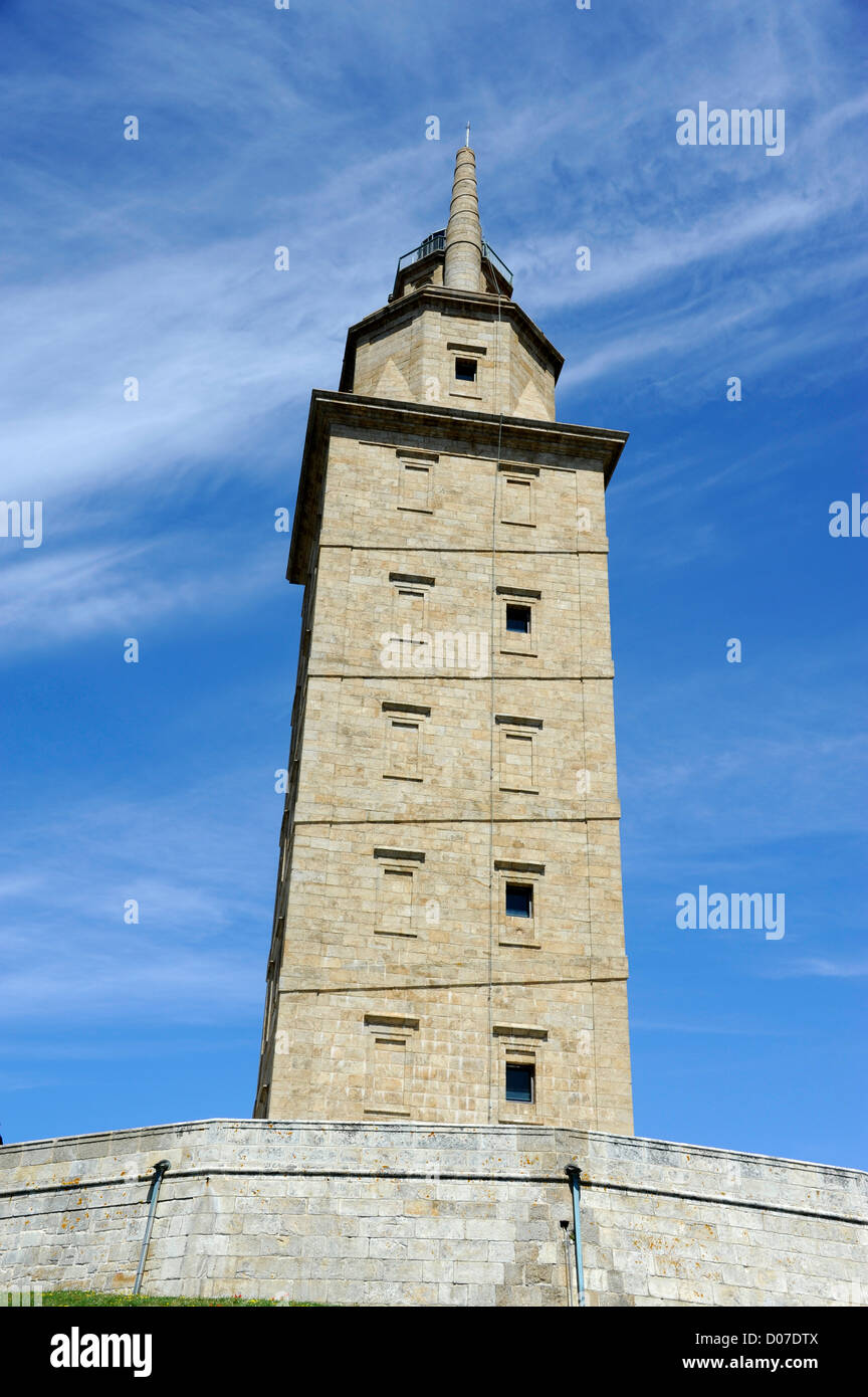 The Tower of Hercules,lighthouse,A Coruna,La Coruna province,Galicia ...