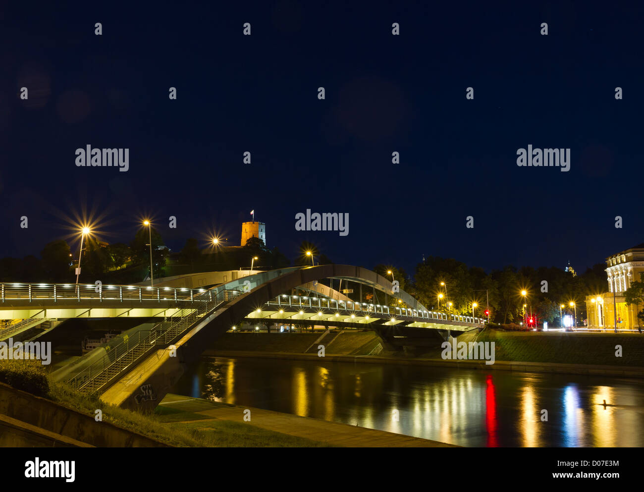 Bridge over the Neris River in Vilnius, Lithuania Stock Photo - Alamy
