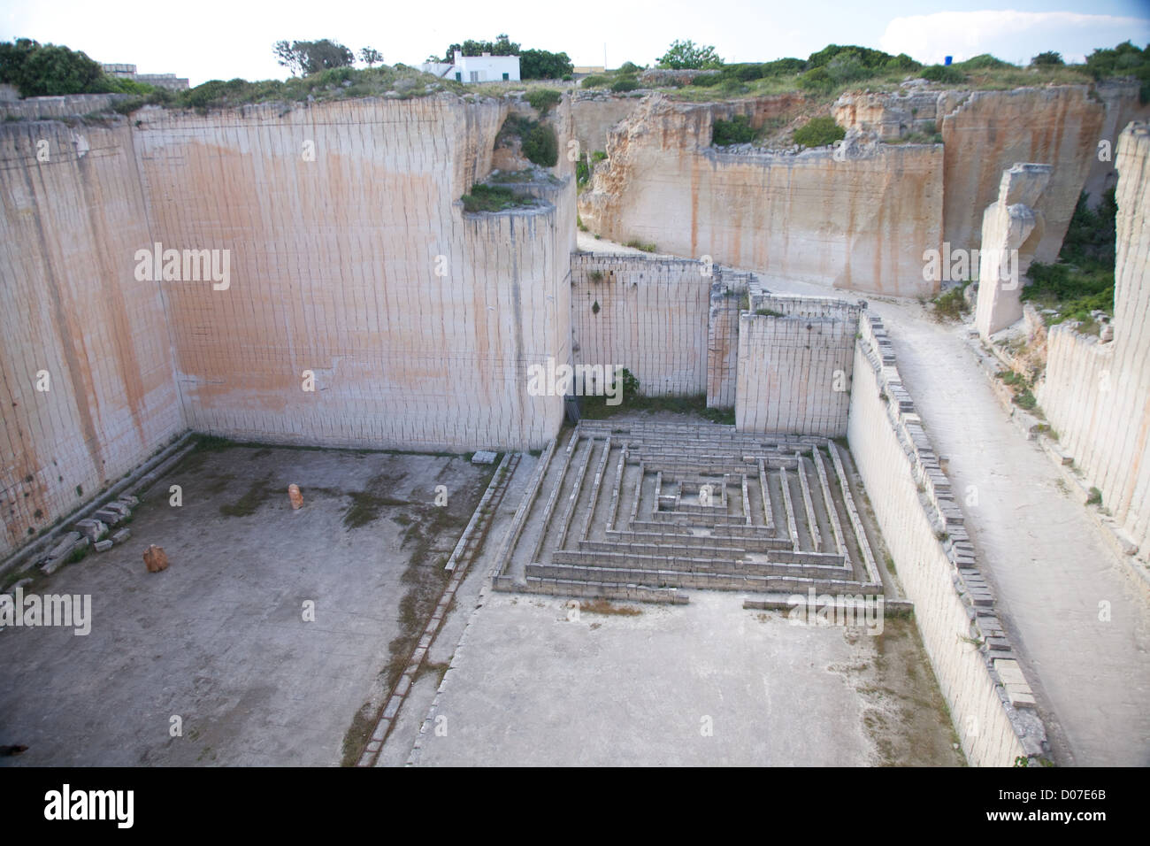 public ancient quarry of Menorca island in Spain Stock Photo - Alamy