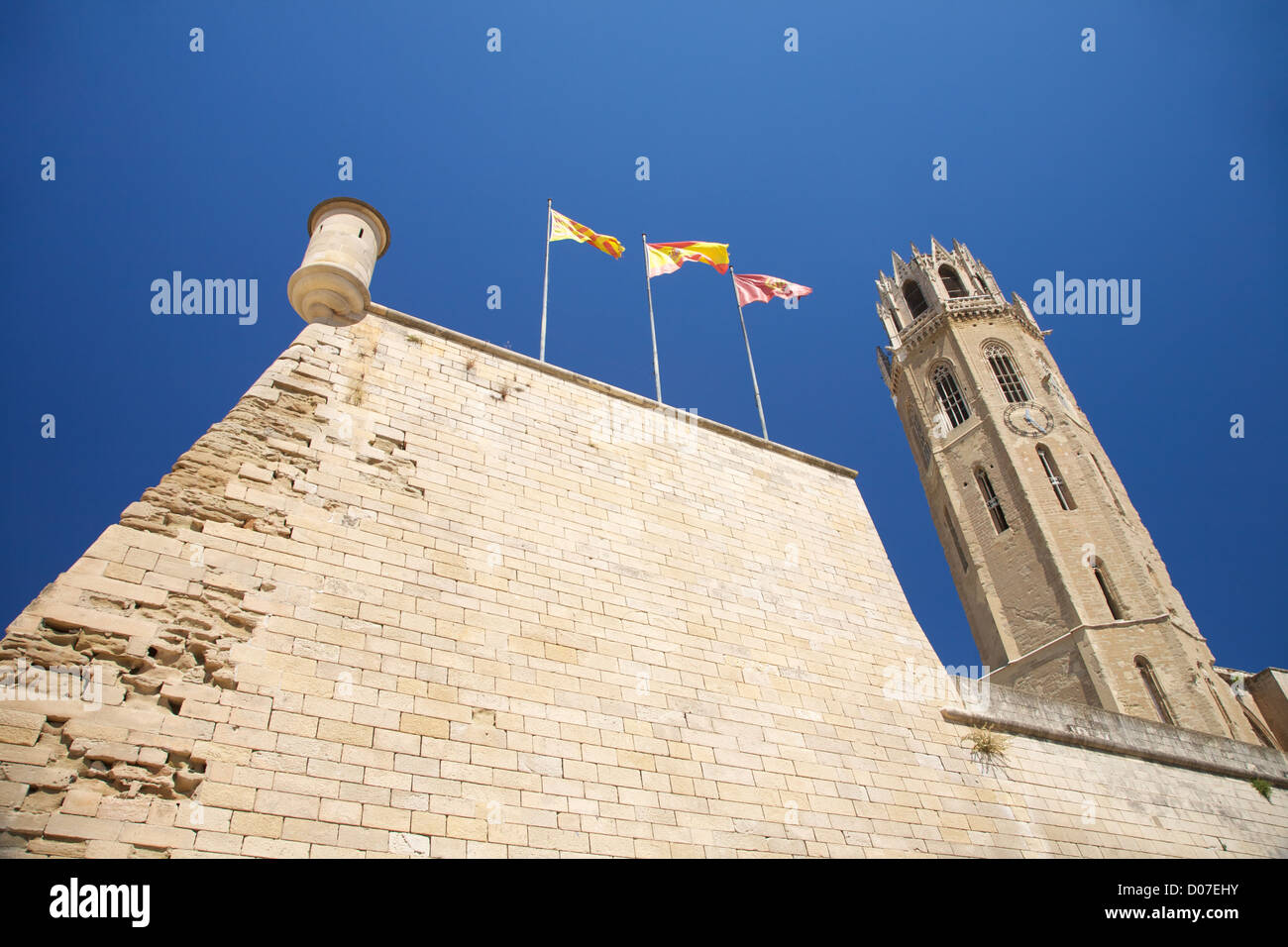 views of Lleida city at Catalonia Spain Stock Photo - Alamy