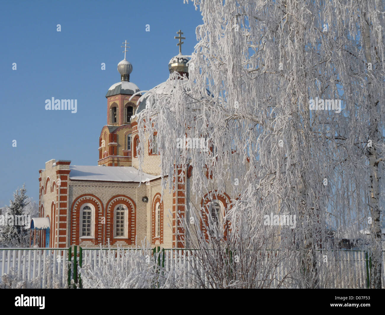 Church, Orthodox, Russian, winter, cold, snow, religion, Russia ...
