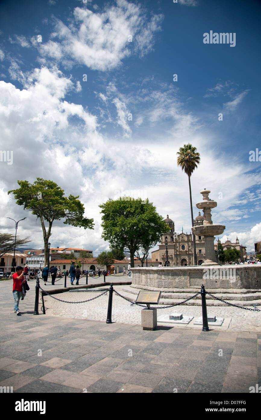 The Andean city of Cajamarca, Peru, where Spanish conquistadors ...