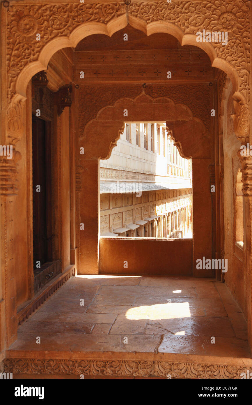 Patuwa ki Haveli or Patwon ki Haveli in Jaisalmer, Rajasthan, India ...