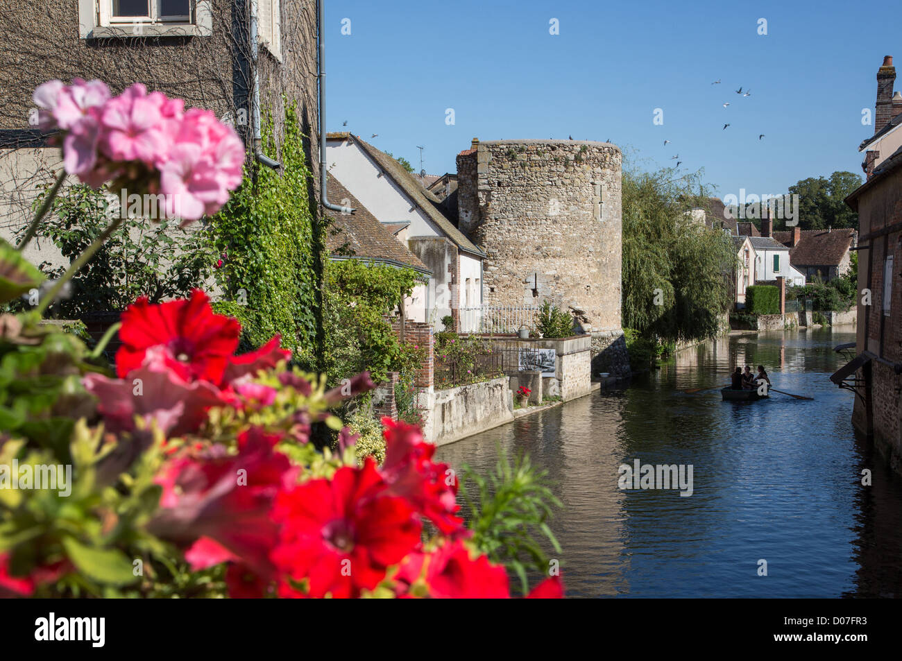 FORTIFICATIONS MOAT THAT SURROUND MEDIEVAL CITY BONNEVAL NICKNAMED ...