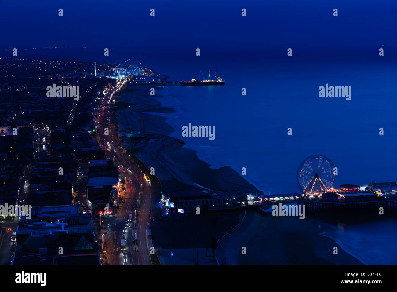 Blackpool tower top view hi-res stock photography and images - Alamy
