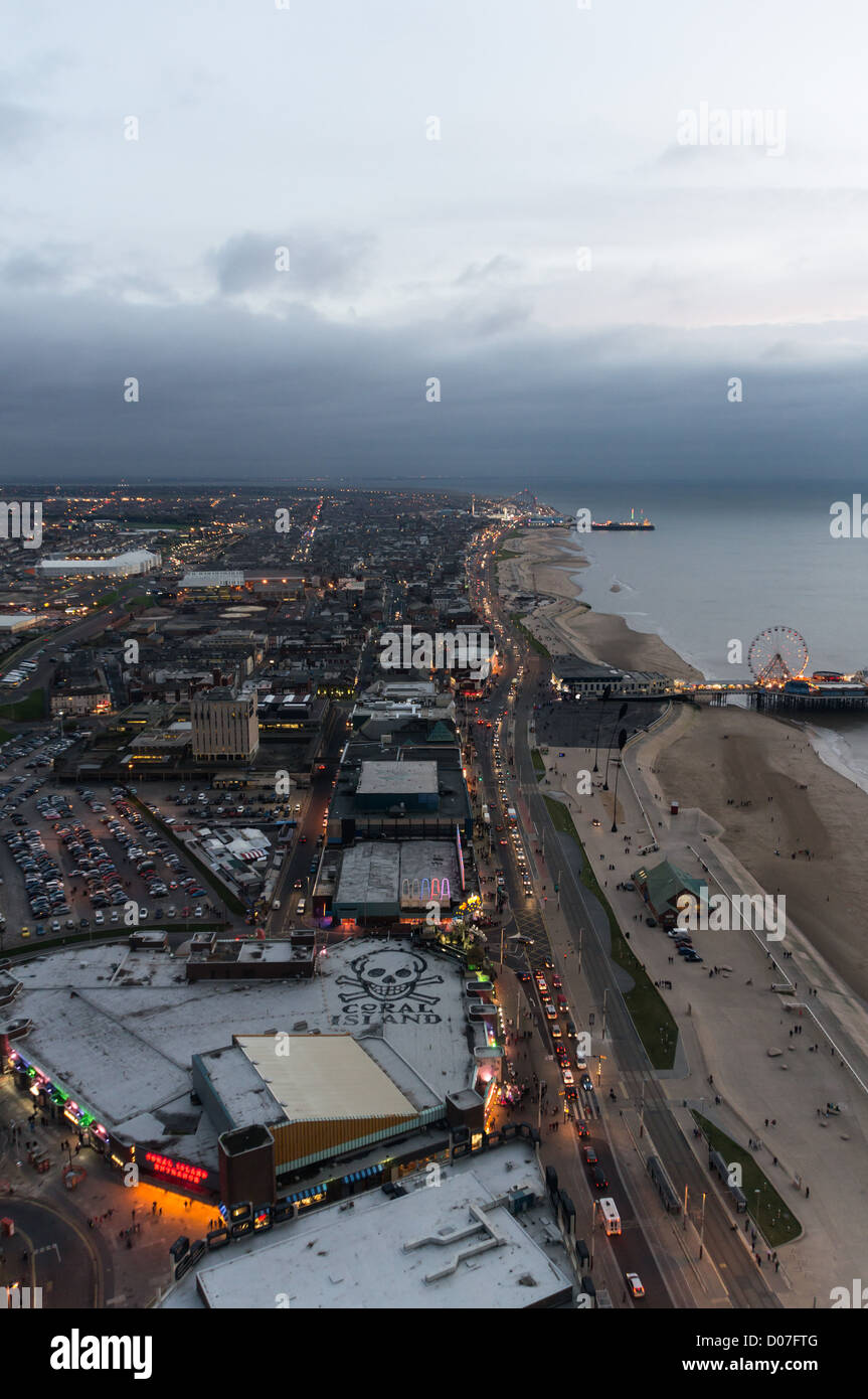 View from the top of blackpool tower hi-res stock photography and ...