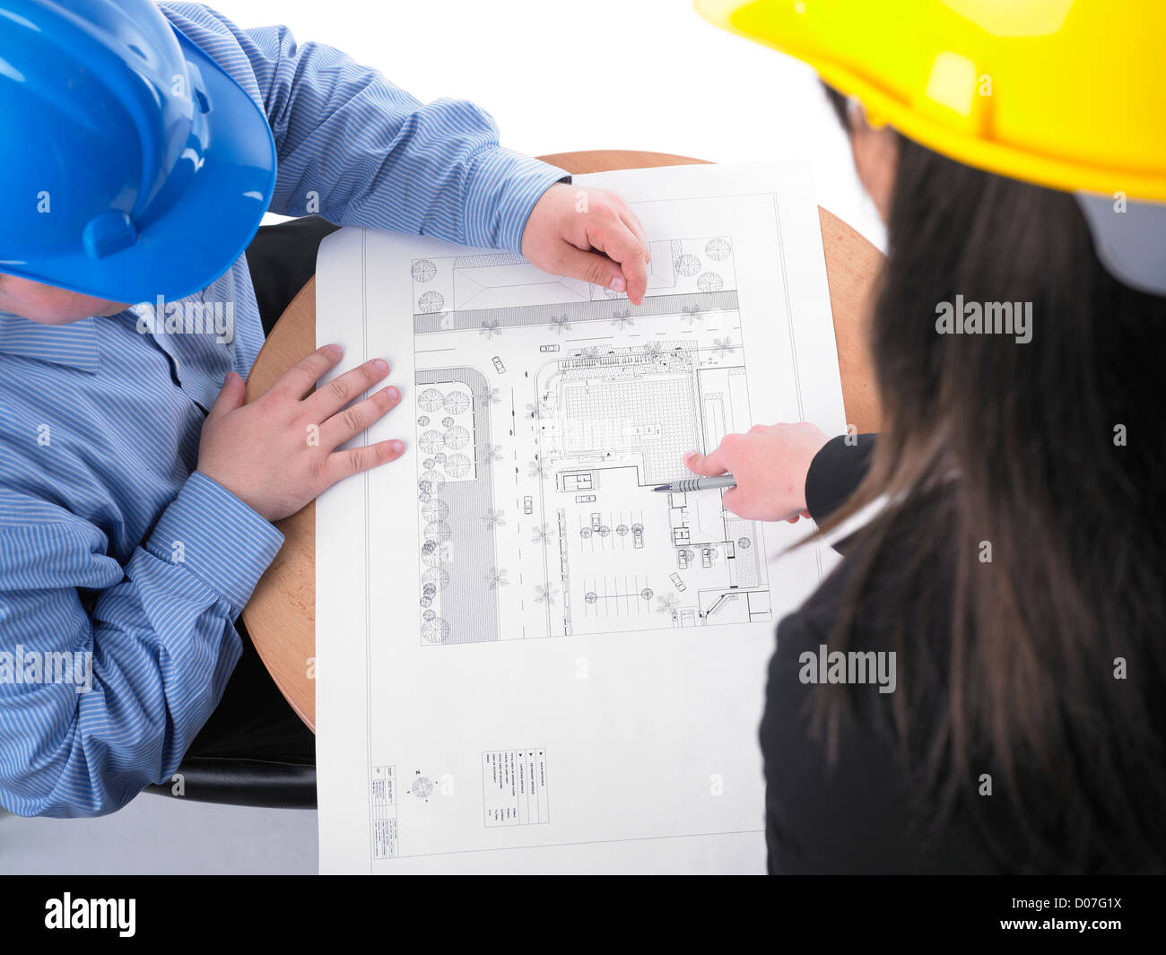 White hard hats hi-res stock photography and images - Alamy