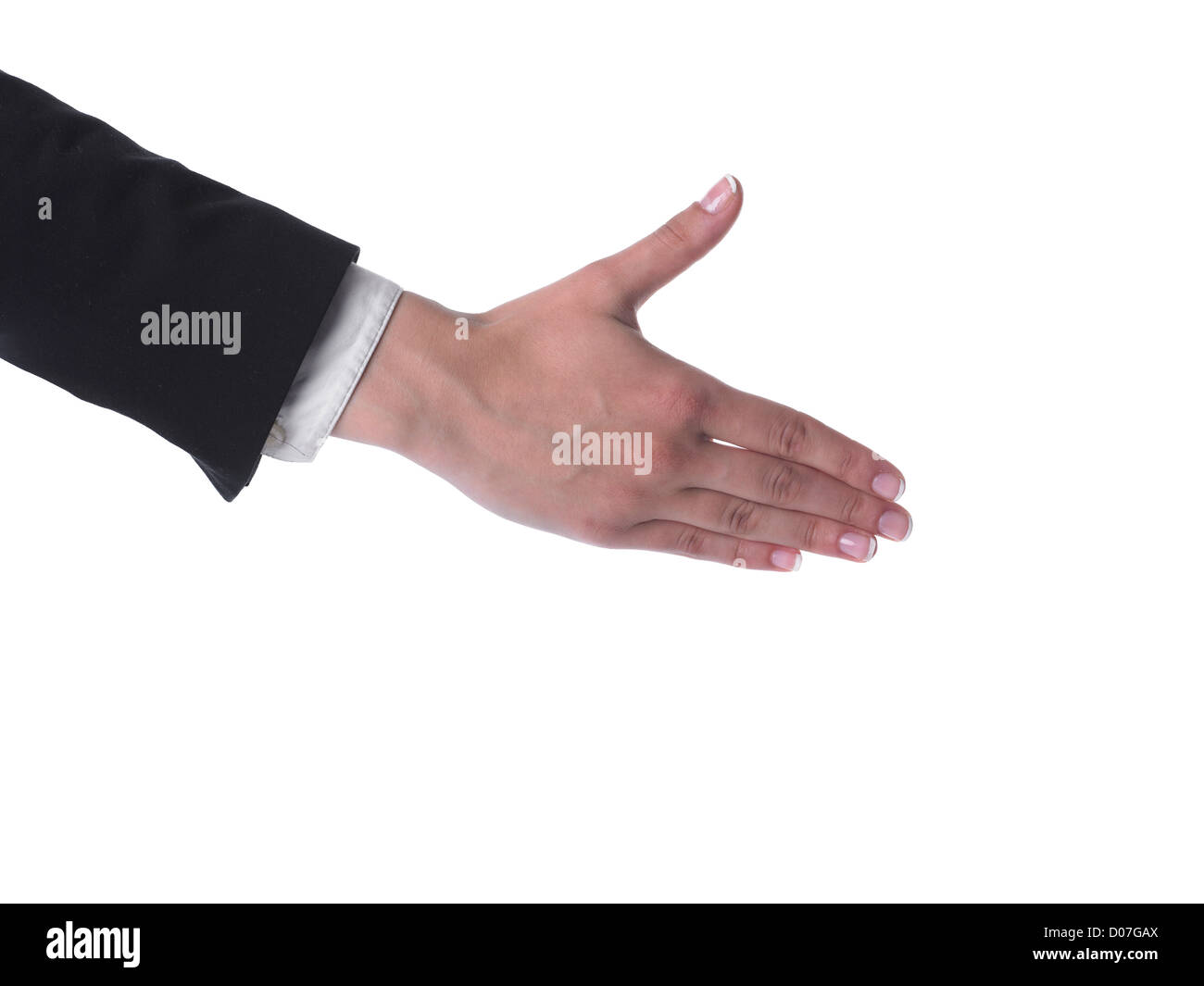 Partnership handshaking Cut Out Stock Images & Pictures - Alamy