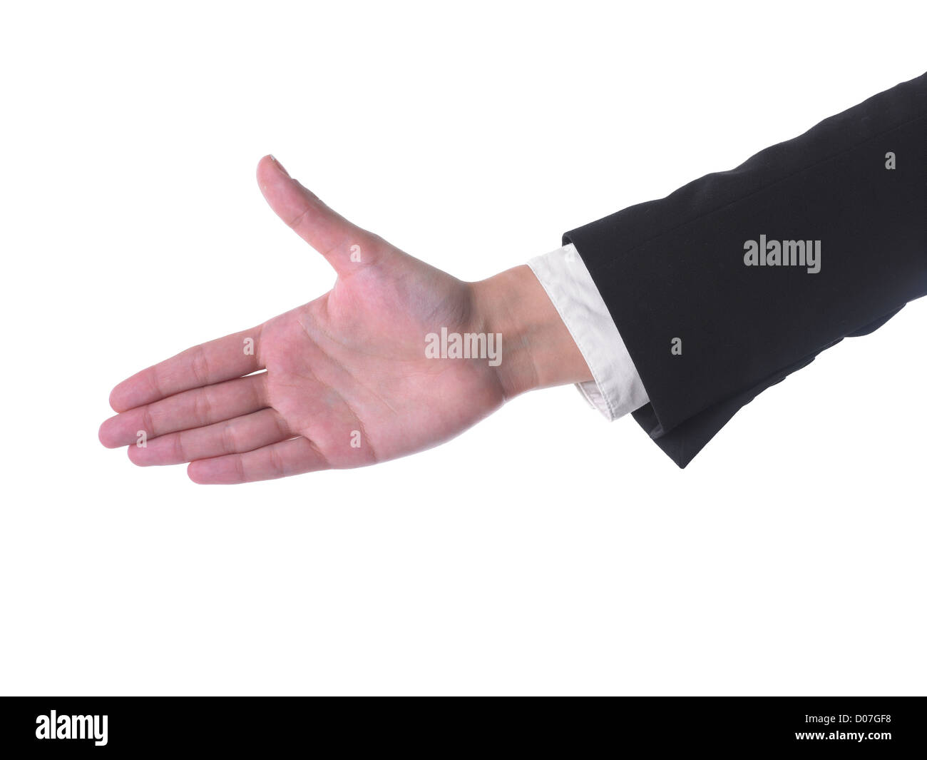 Womans Hand Ready For Handshaking Stock Photo - Alamy