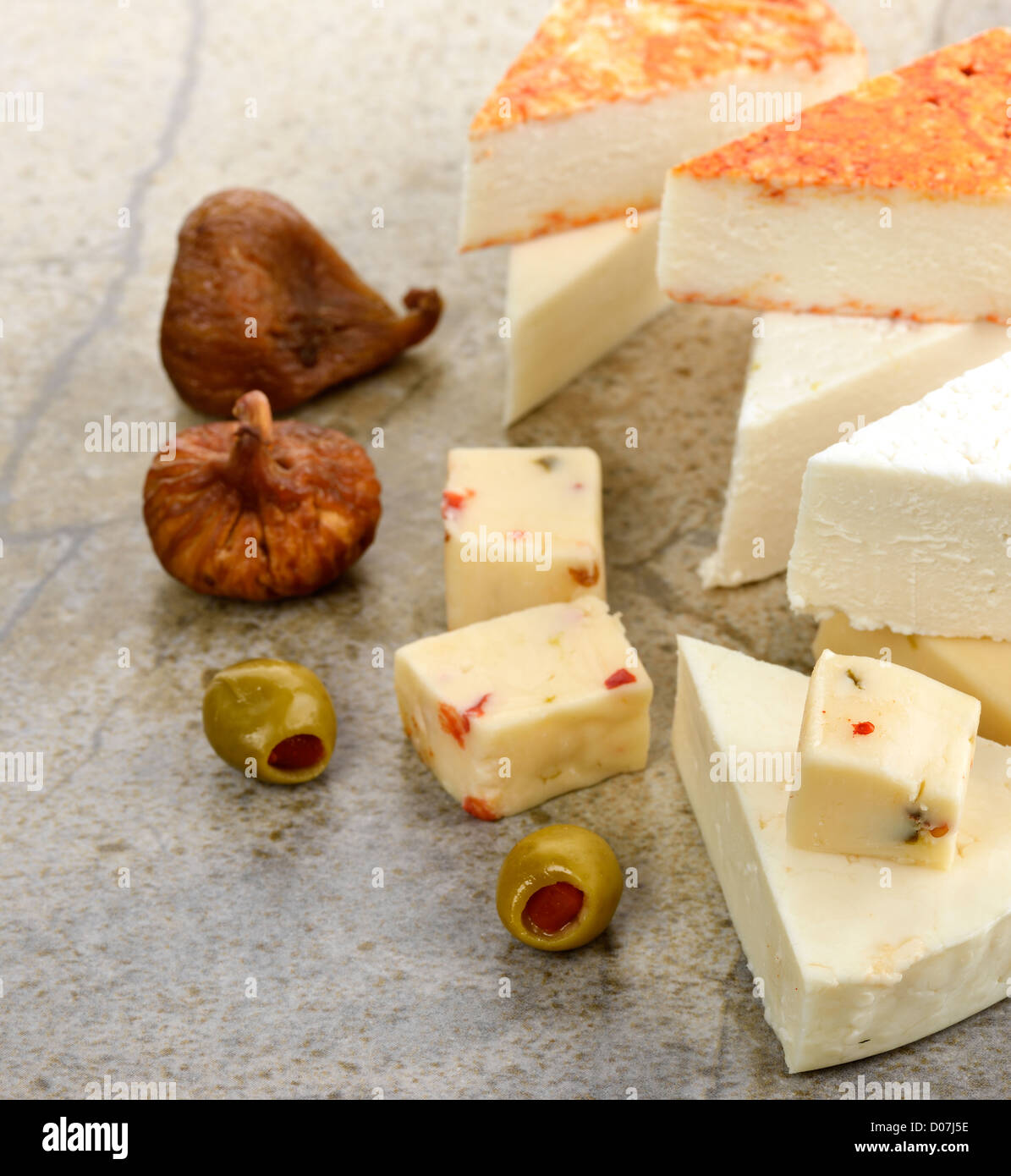 Assortment Of Cheese ,Close Up Stock Photo - Alamy
