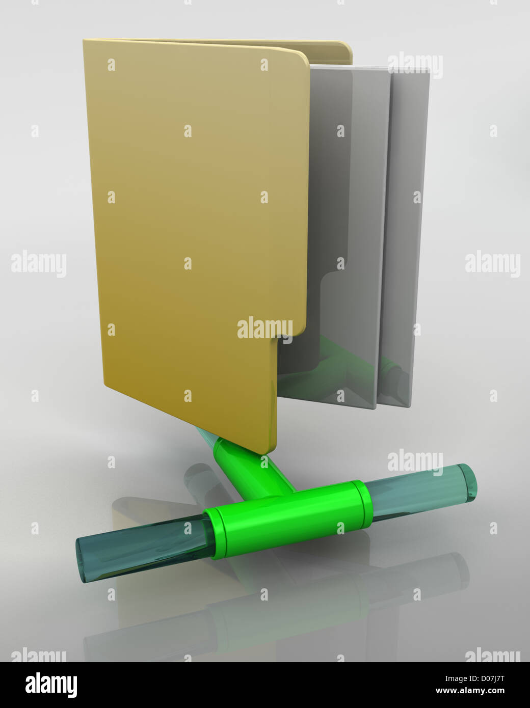 3D render of a computer system icon Stock Photo - Alamy