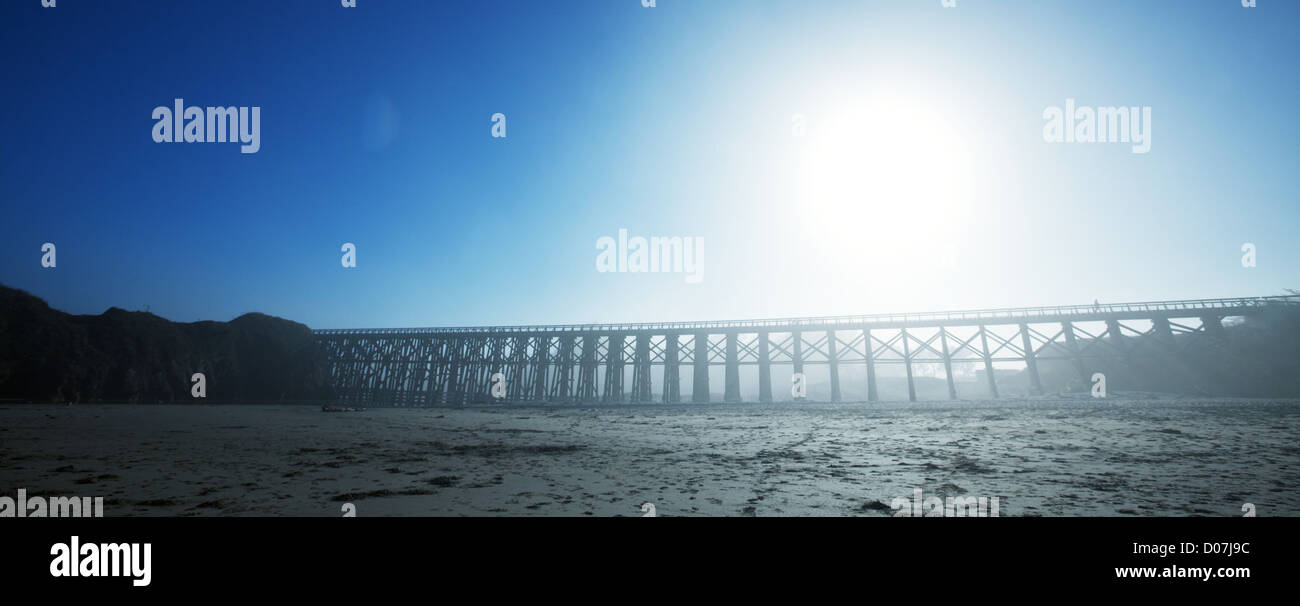 Bridge on coast Stock Photo - Alamy