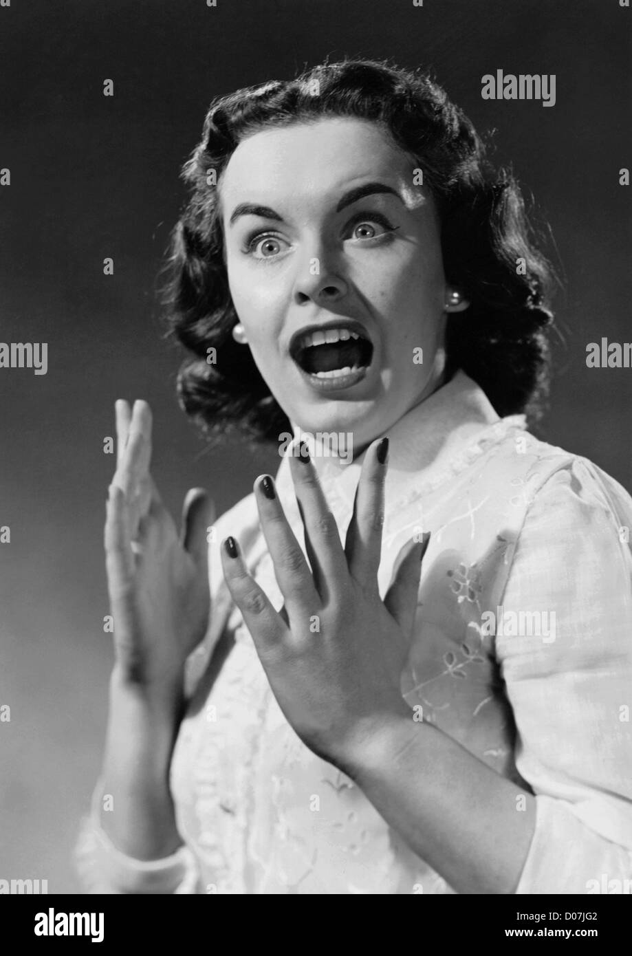 Make facial expression Black and White Stock Photos & Images - Alamy