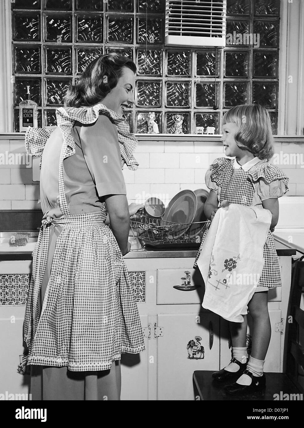 Mother and 2 Black and White Stock Photos & Images - Alamy