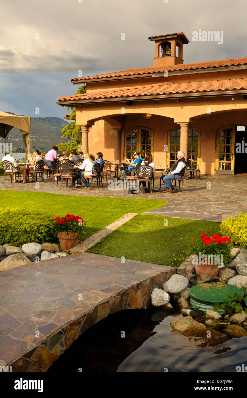 USA, Washington, Lake Chelan. Tsillan Cellars Winery is a Tuscan style ...