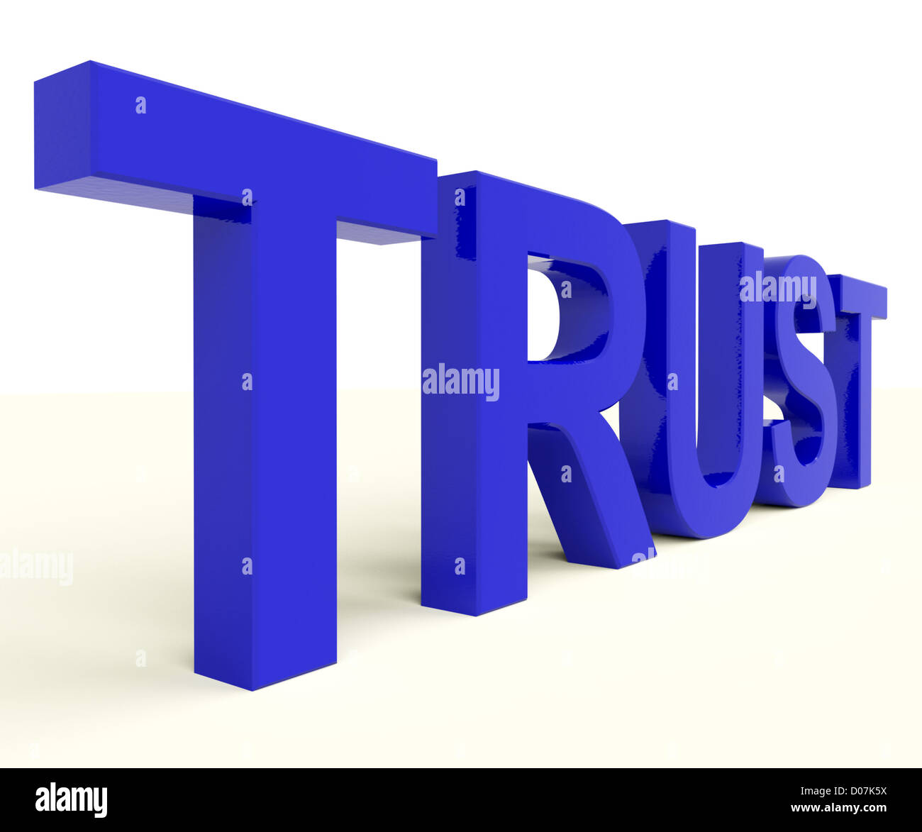 Word Trust As Symbol for Faith And Belief Stock Photo - Alamy
