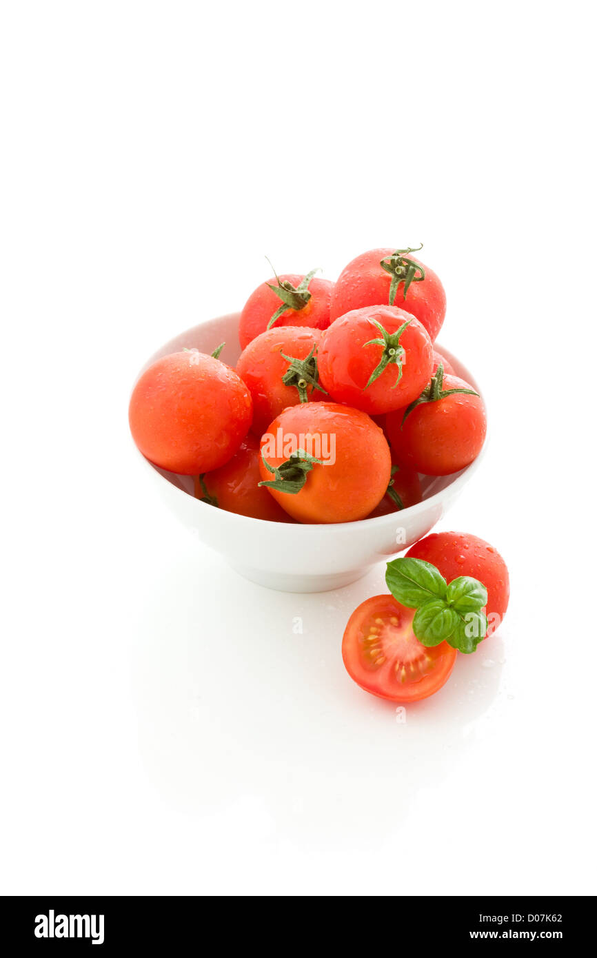 Tomatoes inside white bowl hi-res stock photography and images - Alamy
