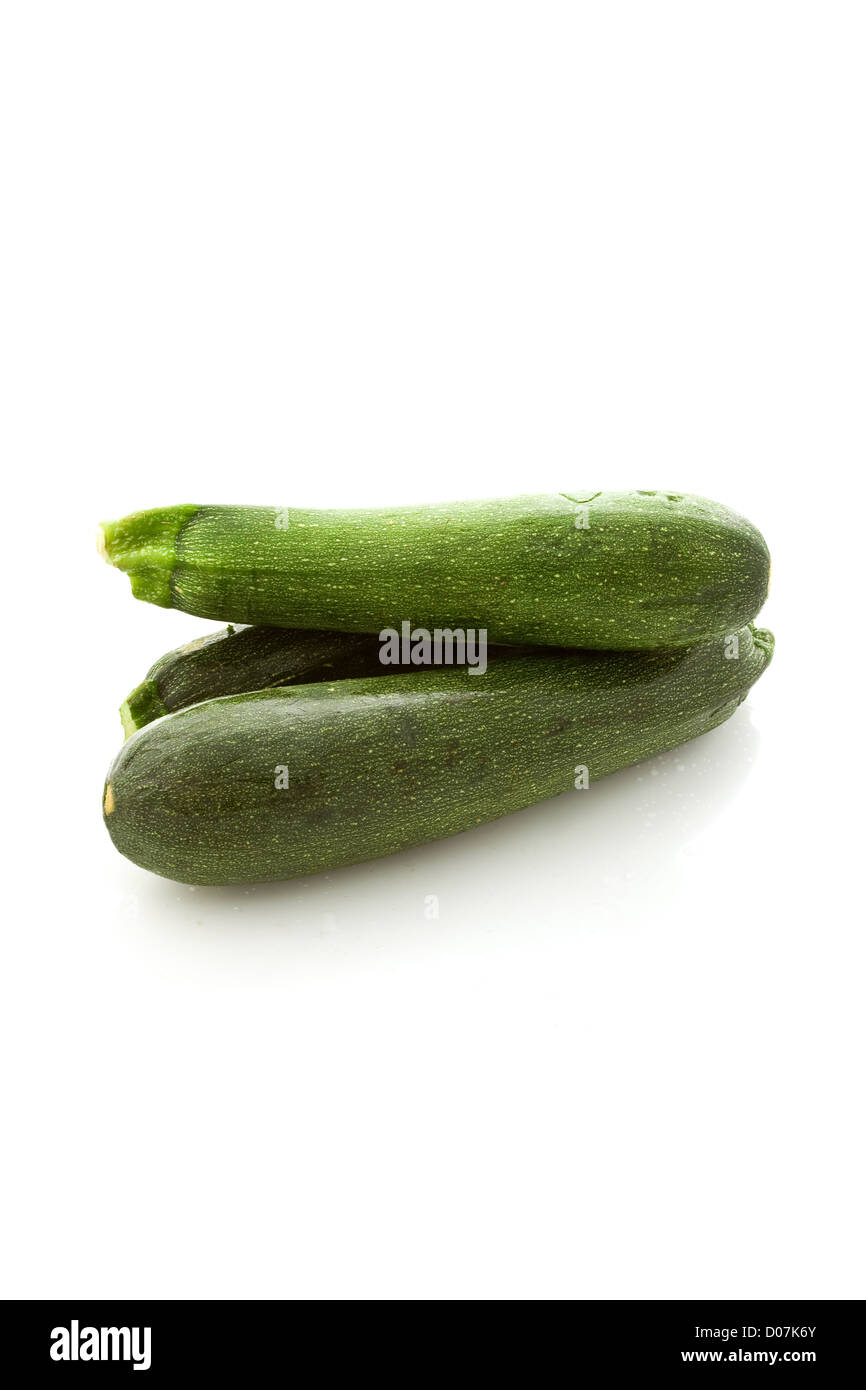 photo of fresh zucchini on white isolated background Stock Photo - Alamy