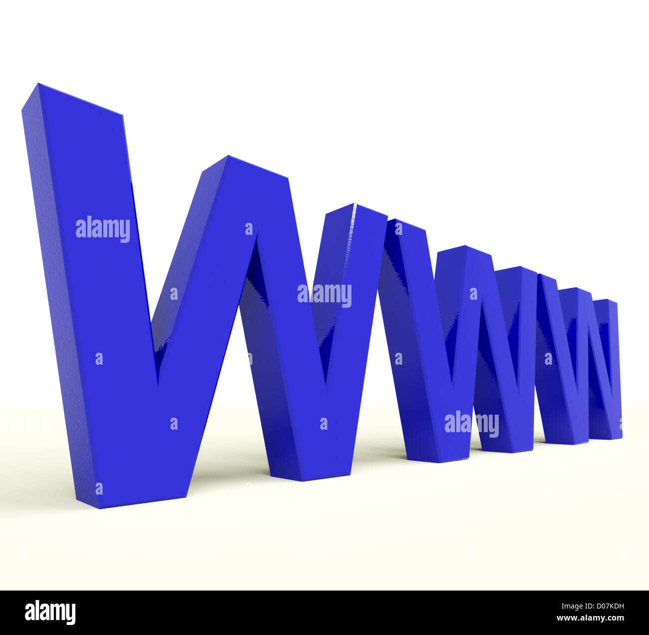 Www Word In Blue Showing Online Websites Or Internet Stock Photo - Alamy