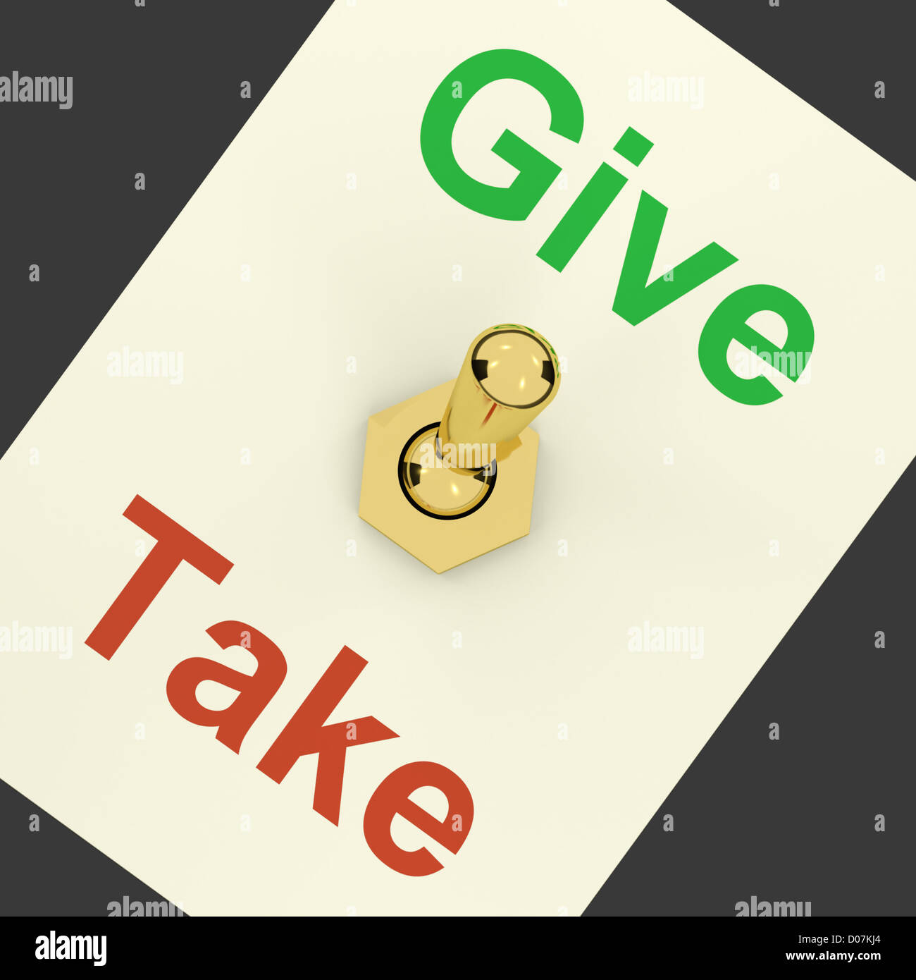 Give Take Switch Showing That Giving Should Be More Important Stock ...