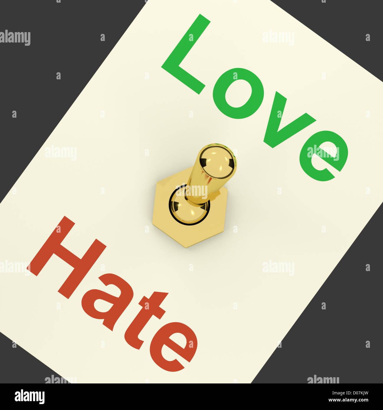 Love Switch On Showing Loving And Romancing For Valentines Stock Photo ...