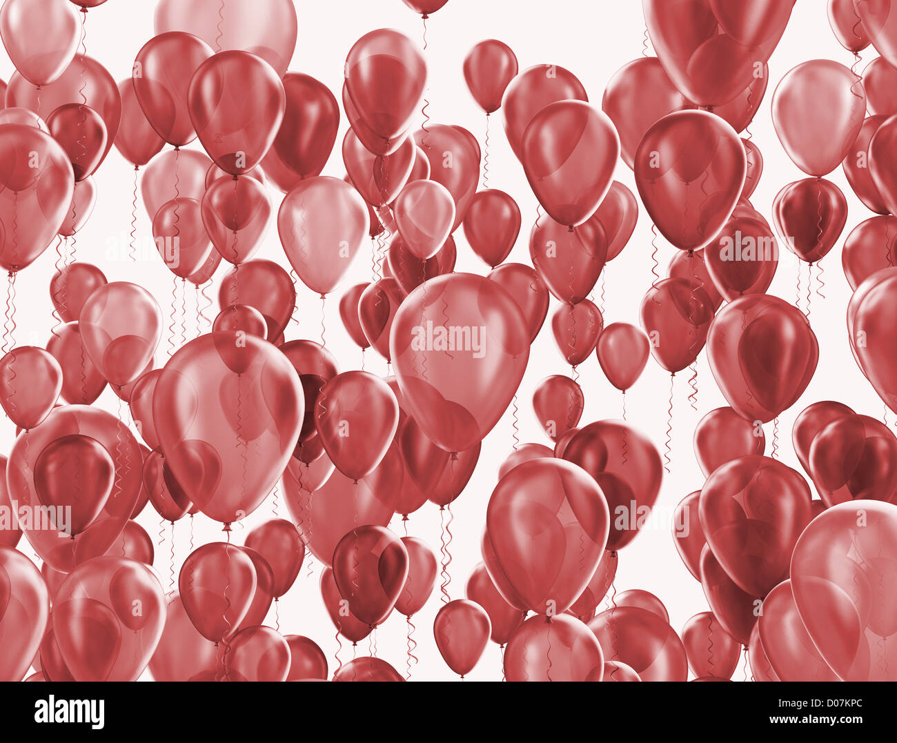 Red balloons celebration background Stock Photo - Alamy