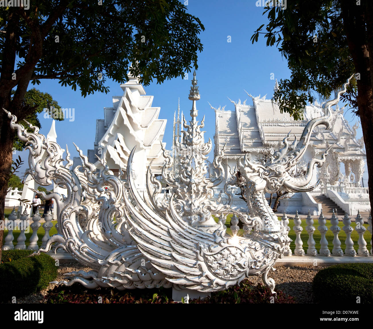 Wat Rong-Khun, Northern Thailand Stock Photo - Alamy