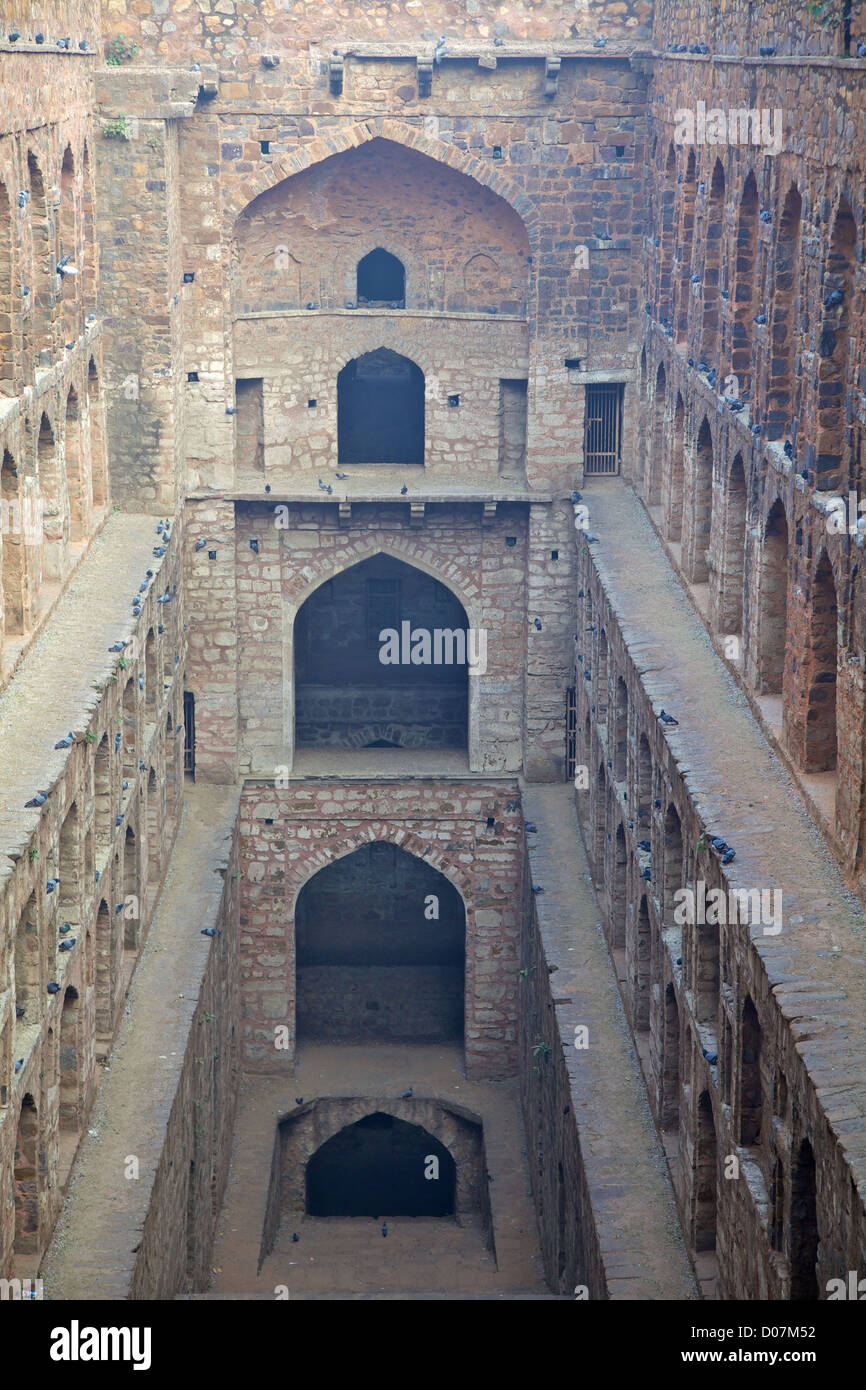 Agrasen ki Baoli (stepwell) in central Delhi, India Stock Photo - Alamy