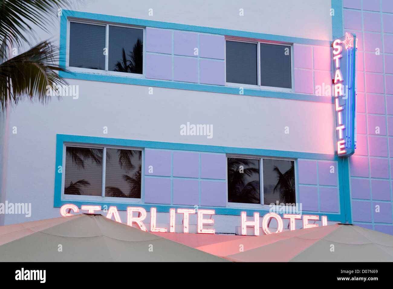 Art Deco Starlite Hotel on Ocean Drive,South Beach, City of Miami Beach ...