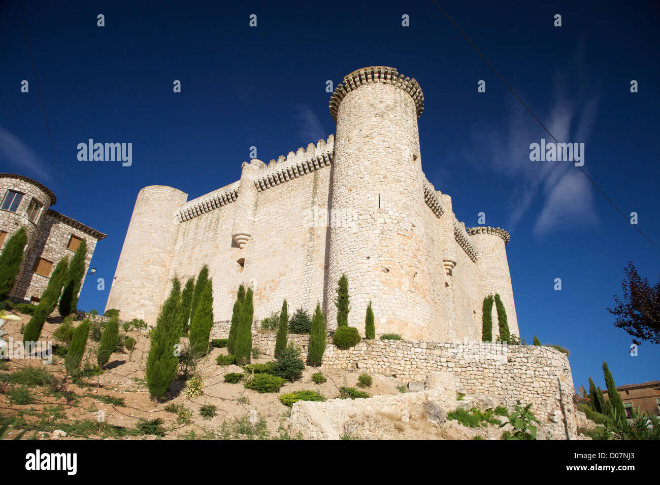 castle of Torija at Guadalajara in Castilla Spain Stock Photo - Alamy