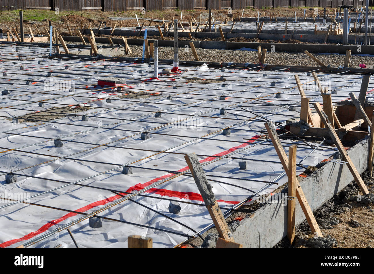 New Home Foundation Concrete Stock Photo - Alamy