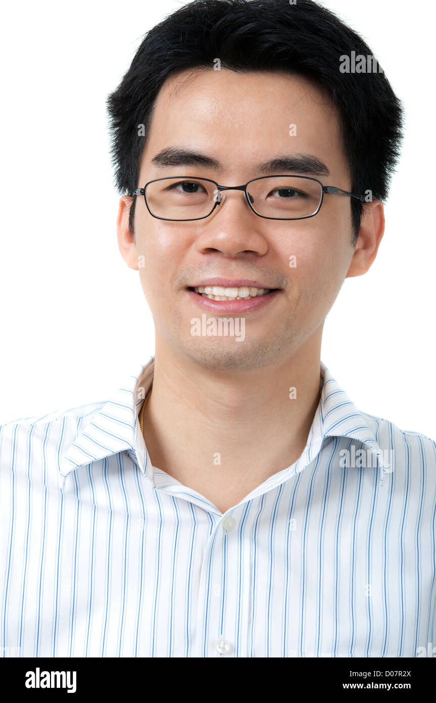 Young Asian Executive with his cheerful smiling Stock Photo - Alamy