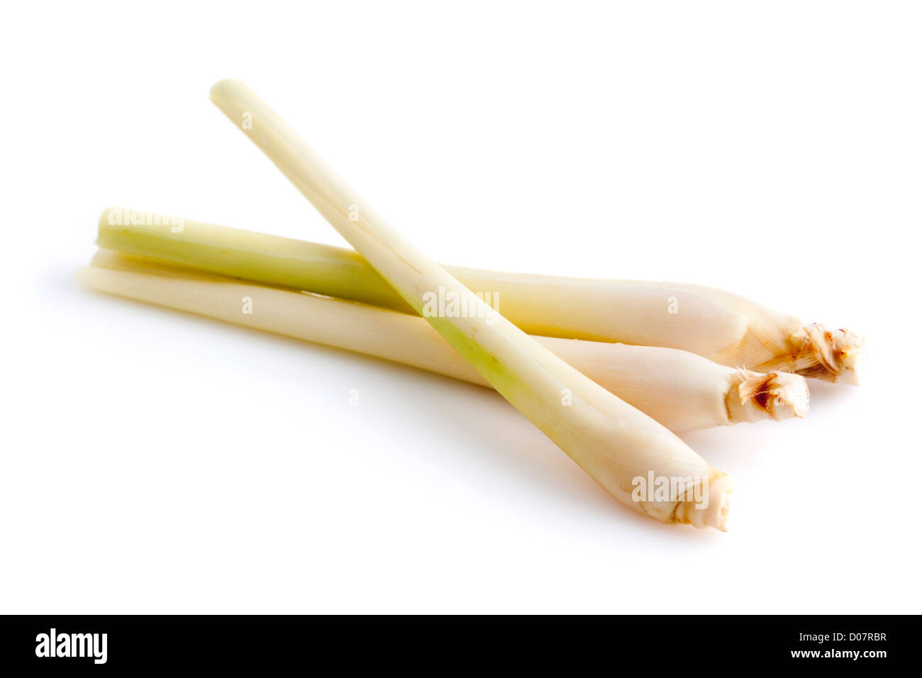 Fresh Lemon Grass isolated on white background Stock Photo - Alamy