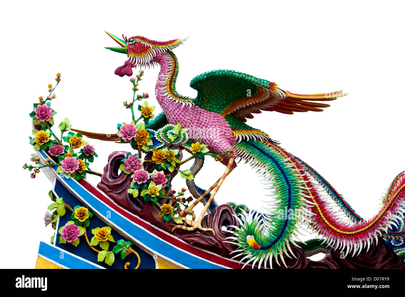Isolated Phoenix on Chinese Temple Stock Photo - Alamy
