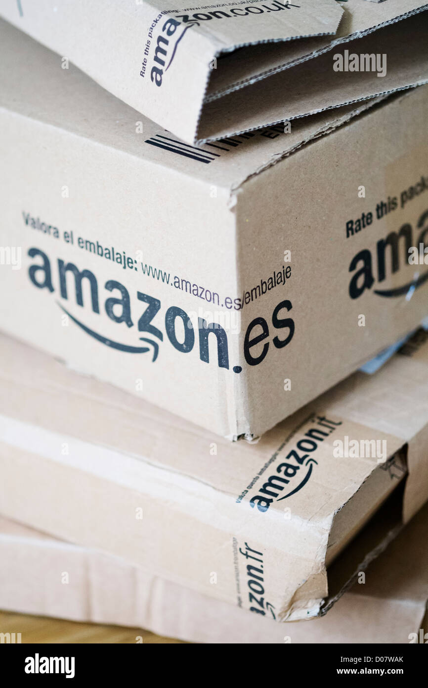 Amazon com boxes High Resolution Stock Photography and Images - Alamy