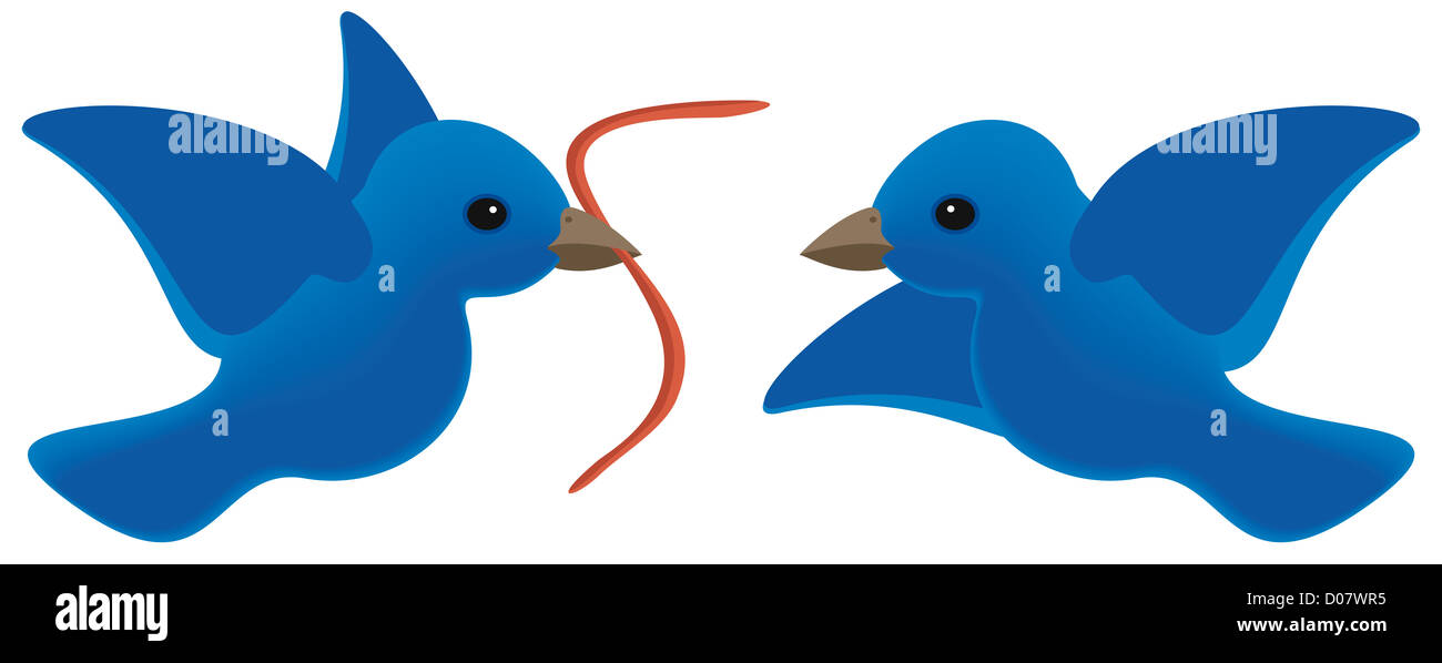 Early bird illustration Cut Out Stock Images & Pictures - Alamy