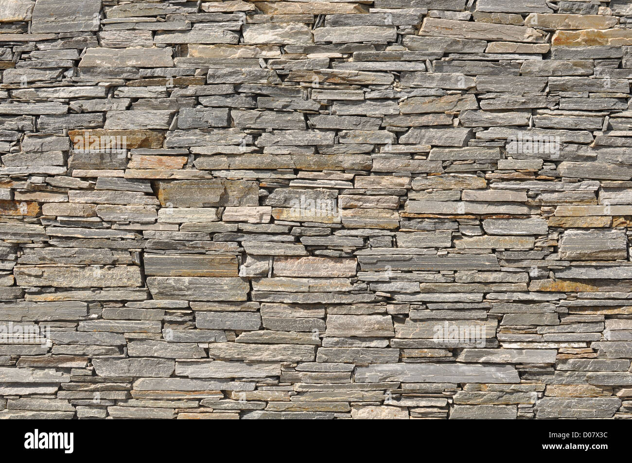 Gray Layered Stone Brick Wall Background Stock Photo - Alamy