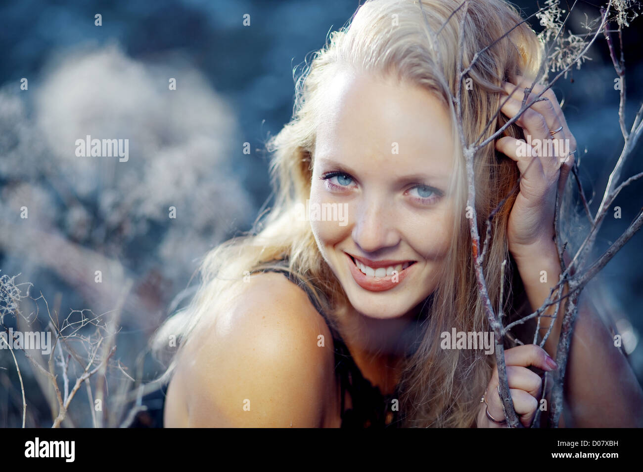 Beautiful woman outdoor Stock Photo - Alamy