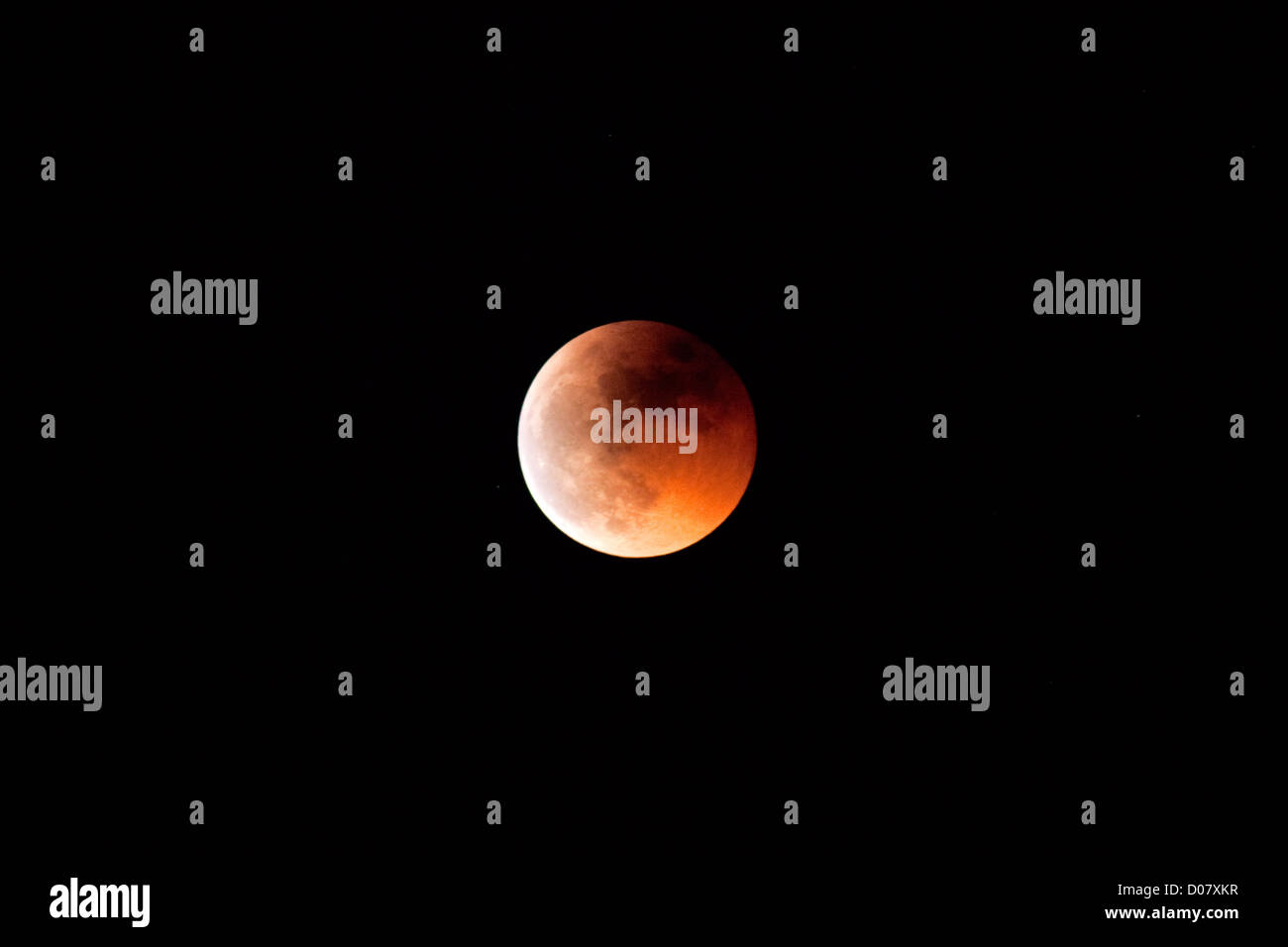 Beautiful red moon during a lunar eclipse Stock Photo - Alamy