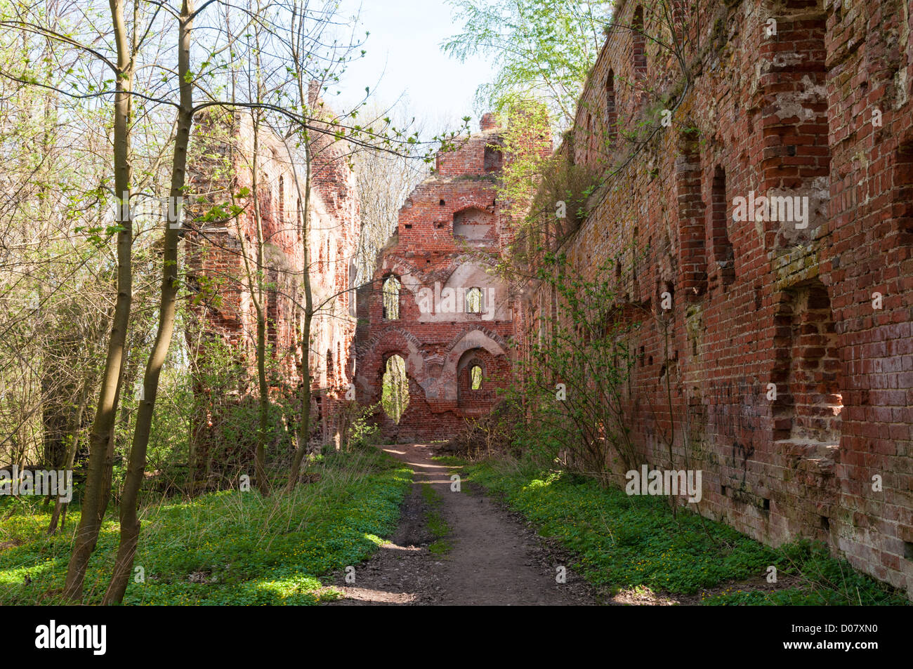 Balga - ruins of medieval castle of the Teutonic knights. Kaliningrad ...
