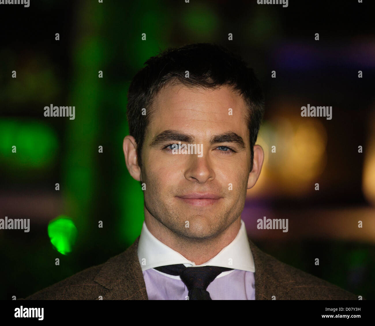 Actor Chris Pine attends the UK Premiere of Rise of the Guardians on 15 ...