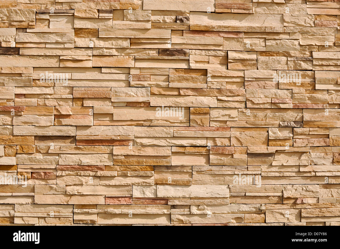 Wall Modern Tan Brick Background Stock Photo - Alamy