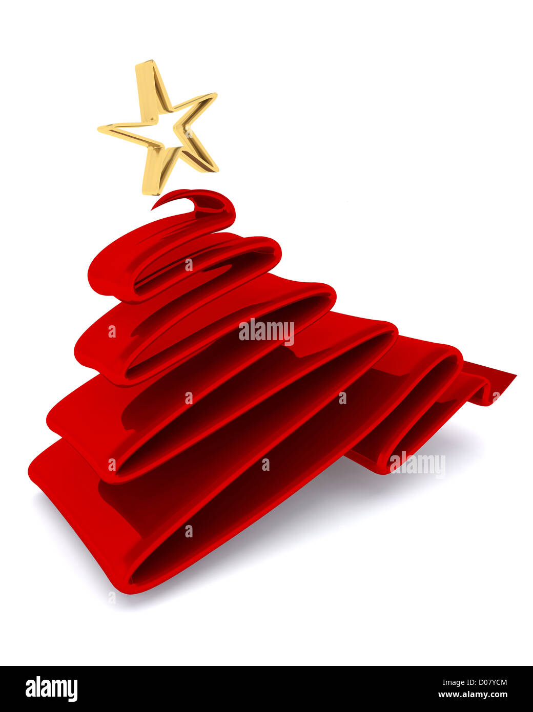 3D render of Scribble sketch Christmas tree concept Stock Photo - Alamy