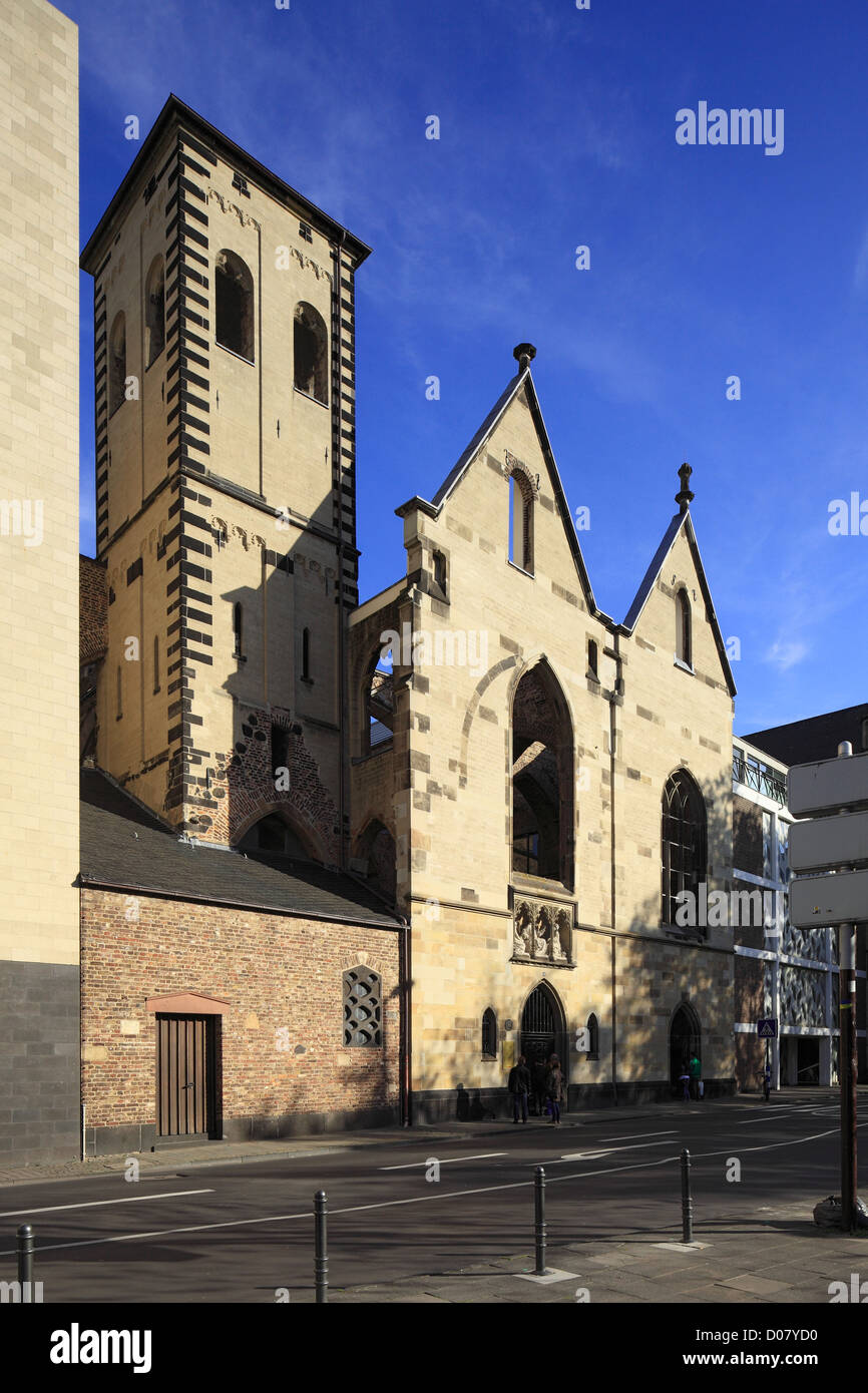 Kirchenruine Alt St. Alban in der Altstadt von Koeln, Nordrhein ...