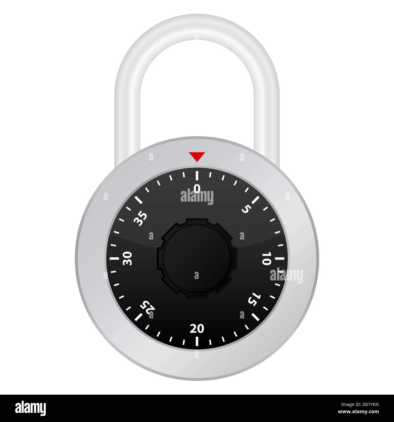 Grey code padlock on a white background. Vector illustration Stock ...
