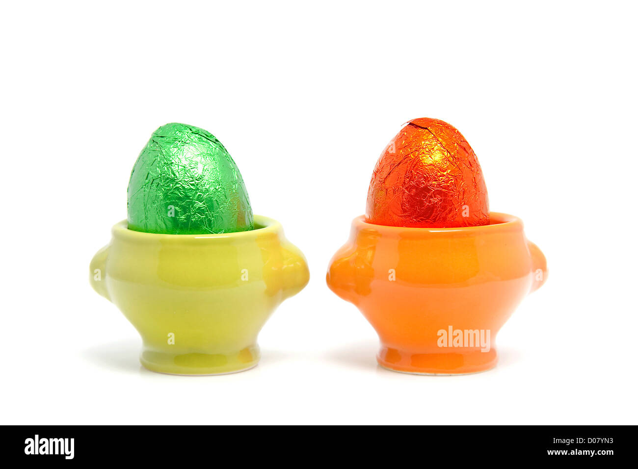 White egg cups Cut Out Stock Images & Pictures - Alamy