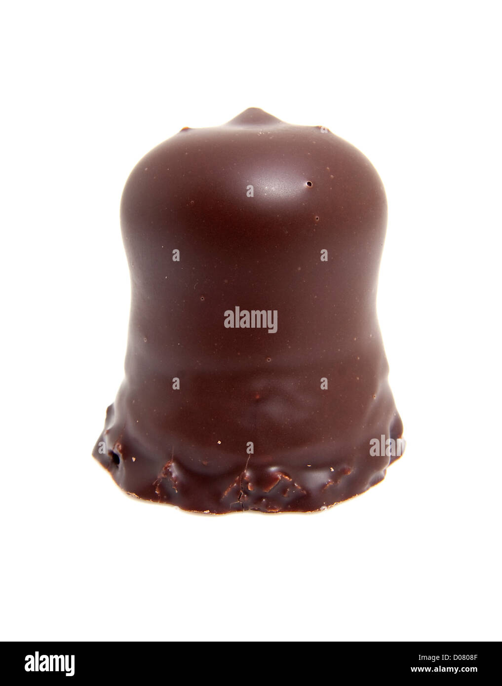 One big chocolate candy isolated on white background Stock Photo - Alamy